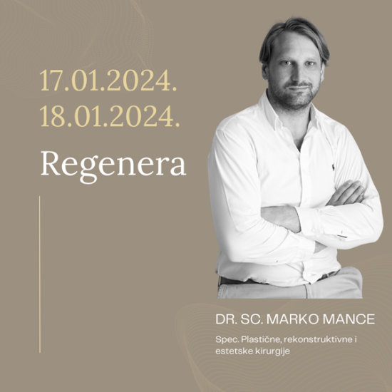 Dr. sc. Marko Mance 17.01. i 18.01.2024. u Regeneri – Regenera